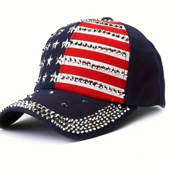 Accessories | American Flag Embellished Baseball Cap New | Poshmark